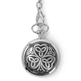 Shamrock Celtic Pocket Watch | 100% Pewter | USA Kilts