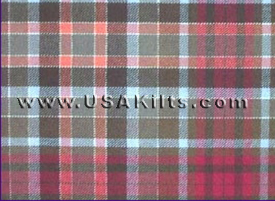 Gordon Red Muted | 11 oz. Wool | USA Kilts