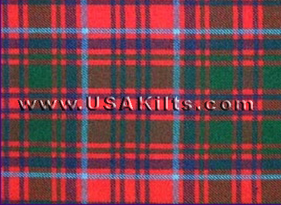 Grant Red Modern | 13 - 16 oz. Wool | USA Kilts