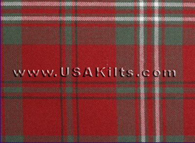 Scott Red Muted | 13 - 16 oz. Wool | USA Kilts