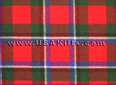 Sinclair Red Modern | 13 - 16 oz. Wool | USA Kilts