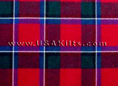 Sinclair Red Modern | 11 oz. Wool | USA Kilts